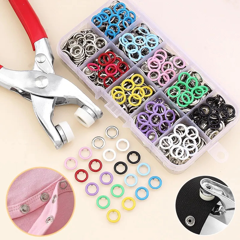 Snaps Buttons for Sewing Clothing Snap Metal fastener Snaps for Clothes ...