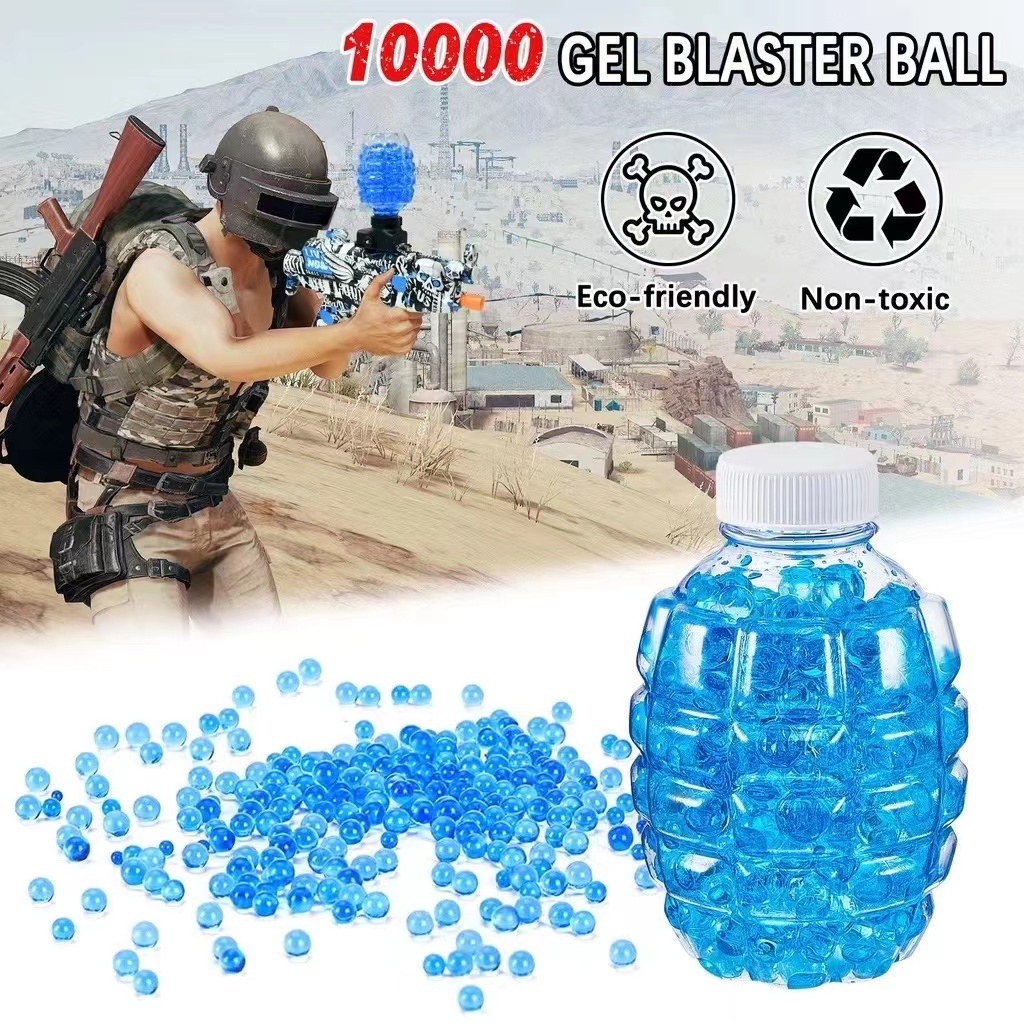 Gel Ball Launcher - Comes with gel ball, goggles and rechargeable ...