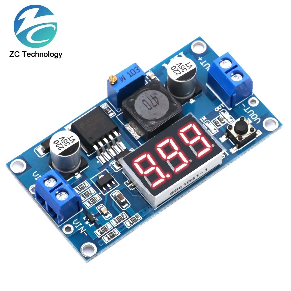 LM2596 DC DC Step Down Converter Voltage Regulator LED Display Voltmeter 4.0~40 to 1.3-37V Buck ...