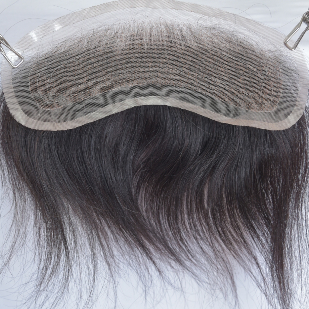 4x18cm Lace Hair Frontal Front Toupee Men's Invisible Bangs Wig ...