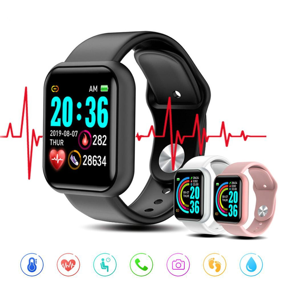 Bluetooth Smart Watch Y68 D20 D28 with Fitness Monitor Men Women ...