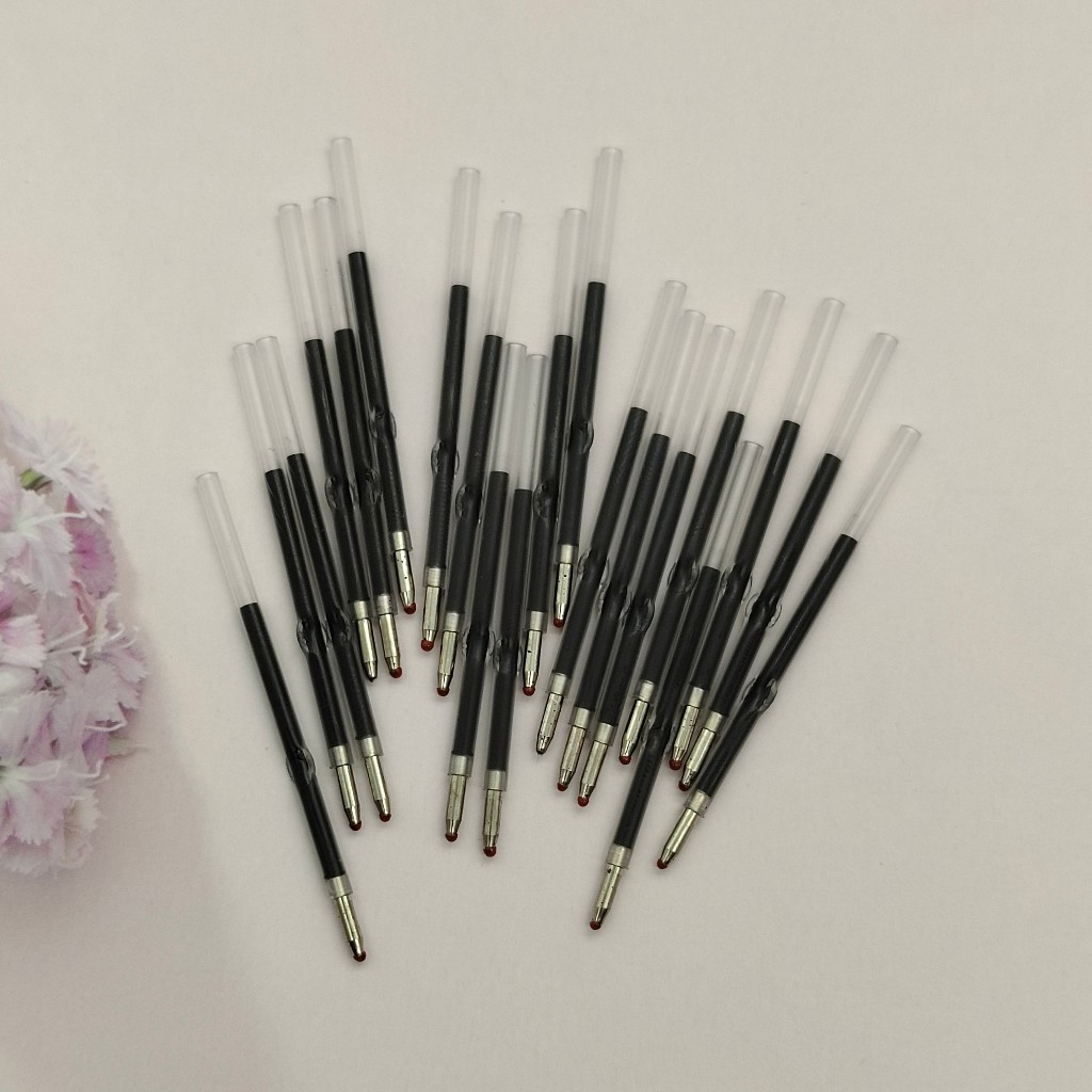 20 Pieces Ballpoint Refill Ink Stationery Beadable 0.5mm Neutral Pen ...