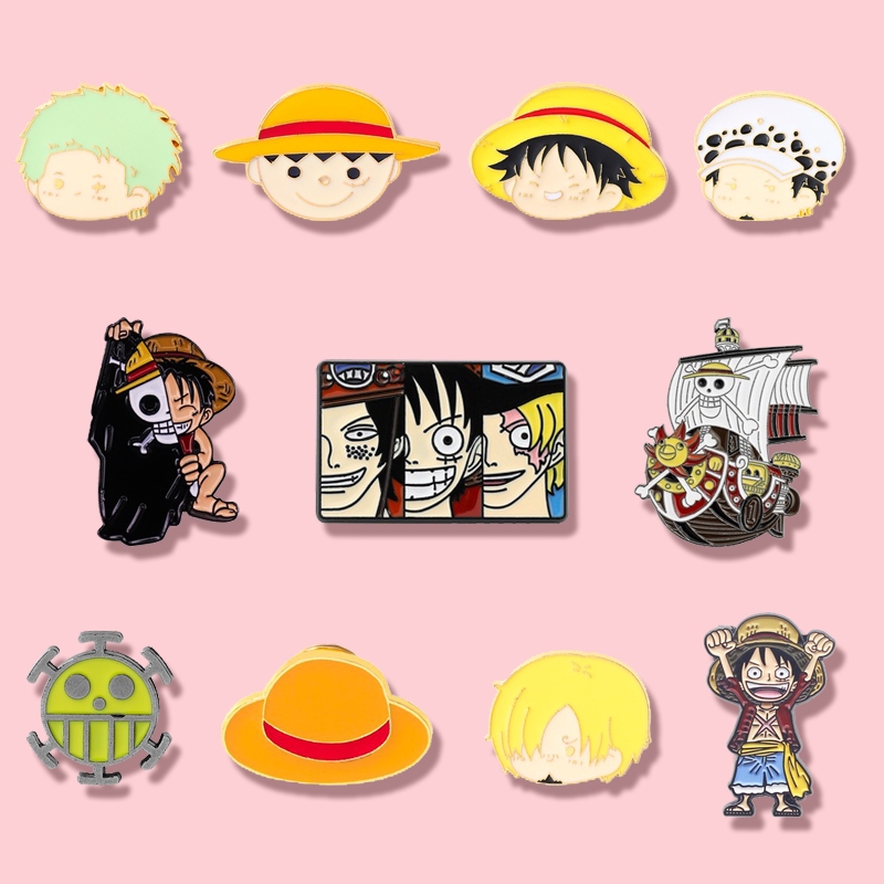 Anime "One Piece" Lapel Pin Backpack Badge Gifts for Friends Clothing ...