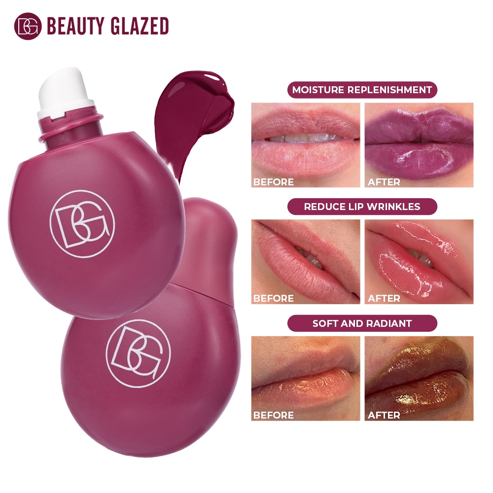 BEAUTY GLAZED Lip Balm Plumping Lipstick Moisturizing Natural Non ...