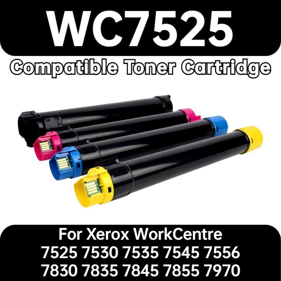 WC7525 Toner Cartridge For Xerox WorkCentre 7525 7530 7535 7545 7556 ...