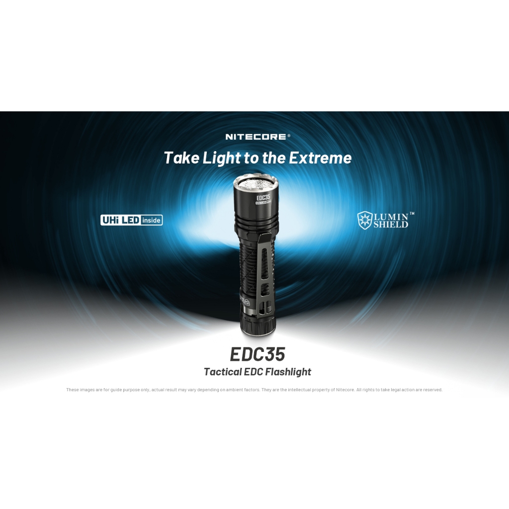 NITECORE EDC35 5000 lumens USB-C direct charging EDC flashlight ...