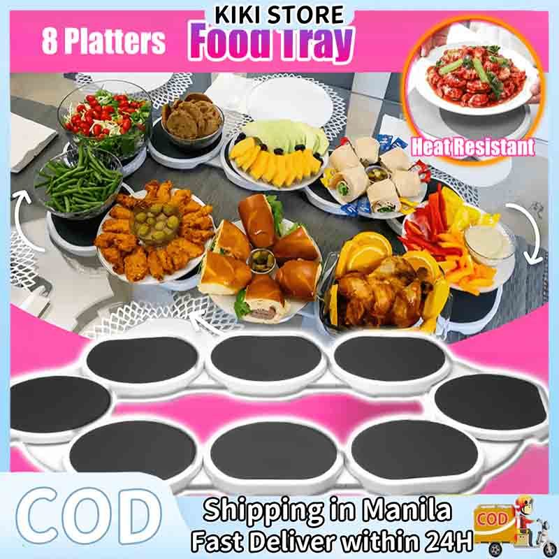 Rotating Food Tray Lazy Turntable Serving Platter Table Equipment Set ...