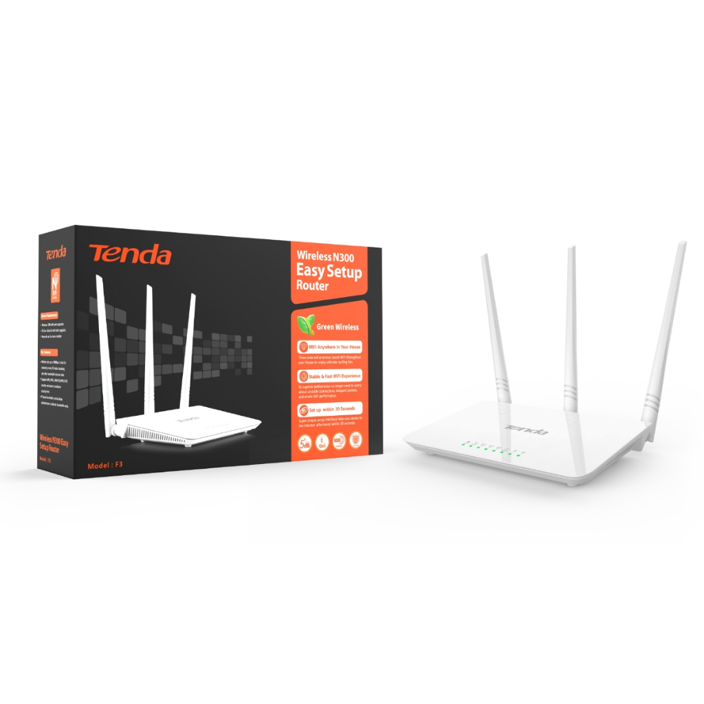 Tenda 300 Mbps Wireless Router Fast Bandwidth-Control Easy Setup WIFI ...