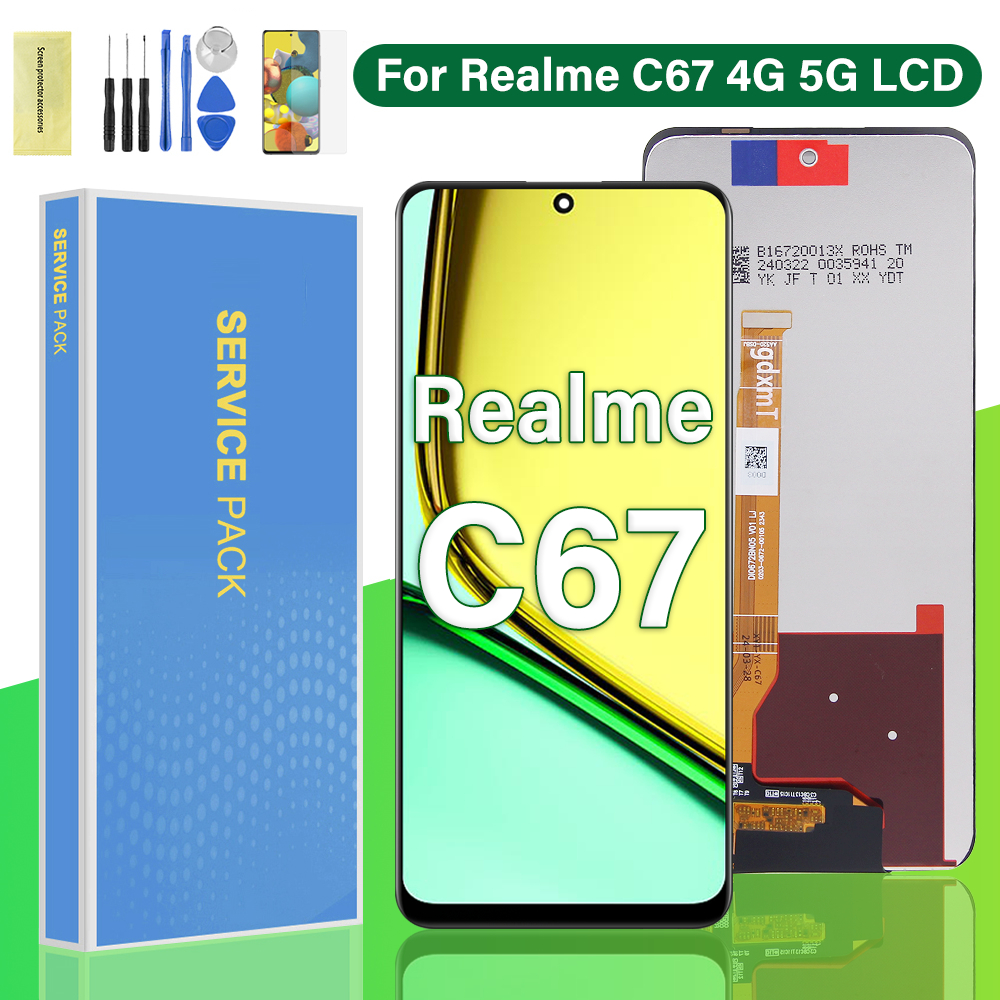 For Realme C67 4G 5G LCD RMX3890 Display Digitizer Touch Screen ...