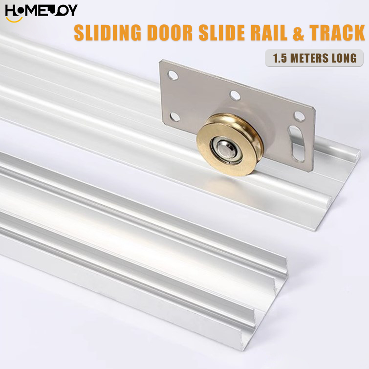 Sliding Door Roller Track 1.5m Smooth and silent Wardrobe cabinet ...