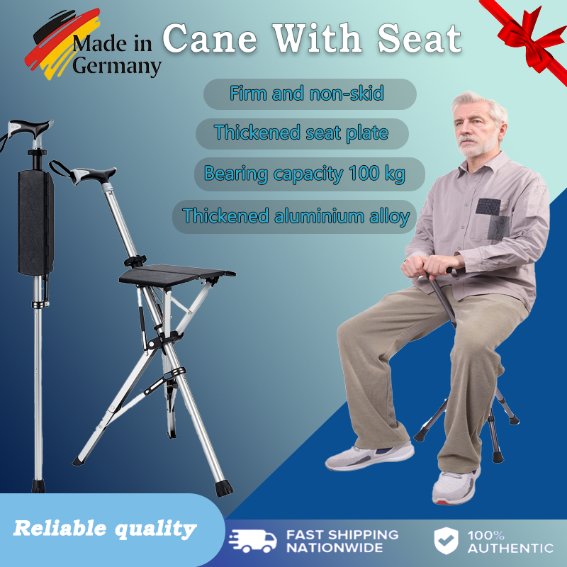 Adjustable Height Cane Chair Tripod Cane Stool Crutch Chair Cane With ... Adjustable Height Cane Chair Tripod Cane Stool Crutch Chair Cane With ...