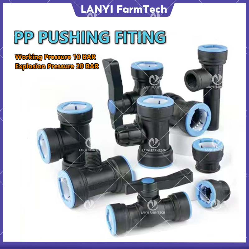 Water pipe quick connector PP PUSH fittings, PPR/PVC/PE pipe quick ...