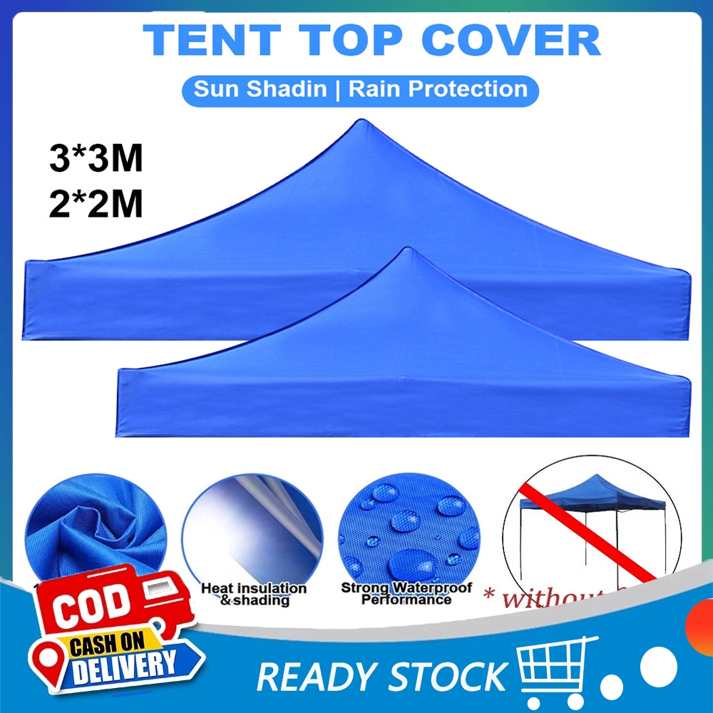 2x2/3x3M Tent Cover Replacement Thickened Durable Sun Shelter Cloth ...
