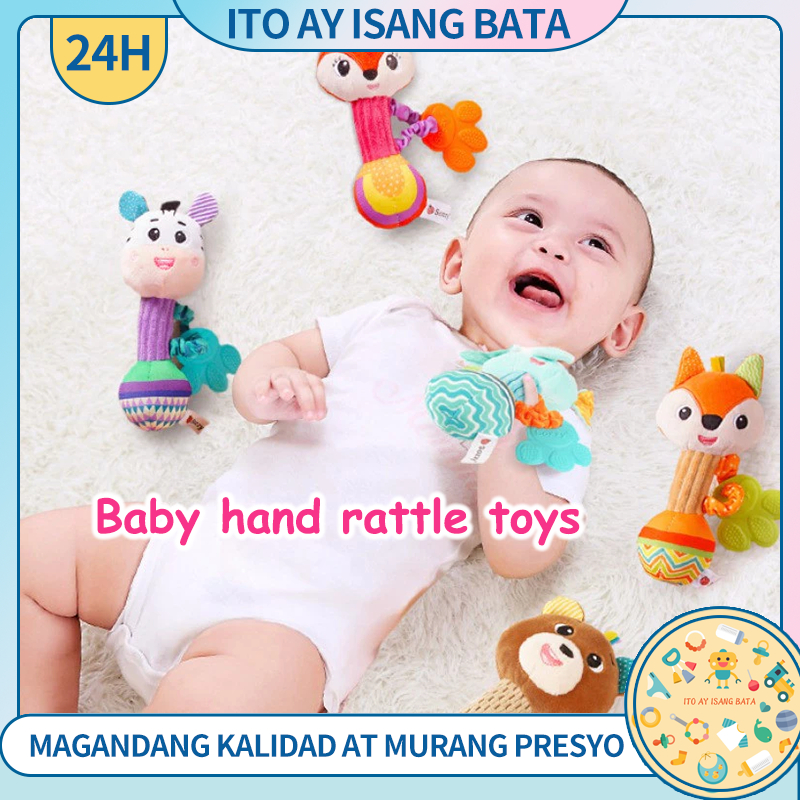 Animal Rattles Baby Plush Toys Handing BB Sounder bell Toothpaste ...