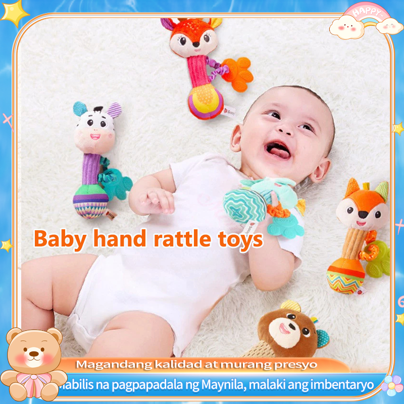 Baby Soft Rattle Toys BB Sounder bell Plush Animal Rattle Bell toys ...