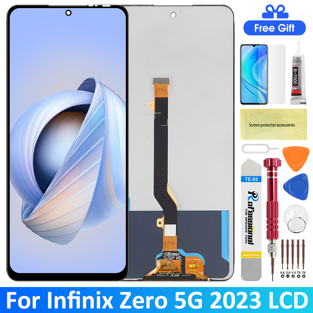 For Infinix Zero 5G 2023 X6815 LCD Display Touch Screen Zero 5G X6815B ...