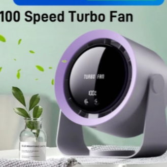 Local-100 Speed Turbo Fan Desktop Fan USB Digital Display Wall-Mounted ...