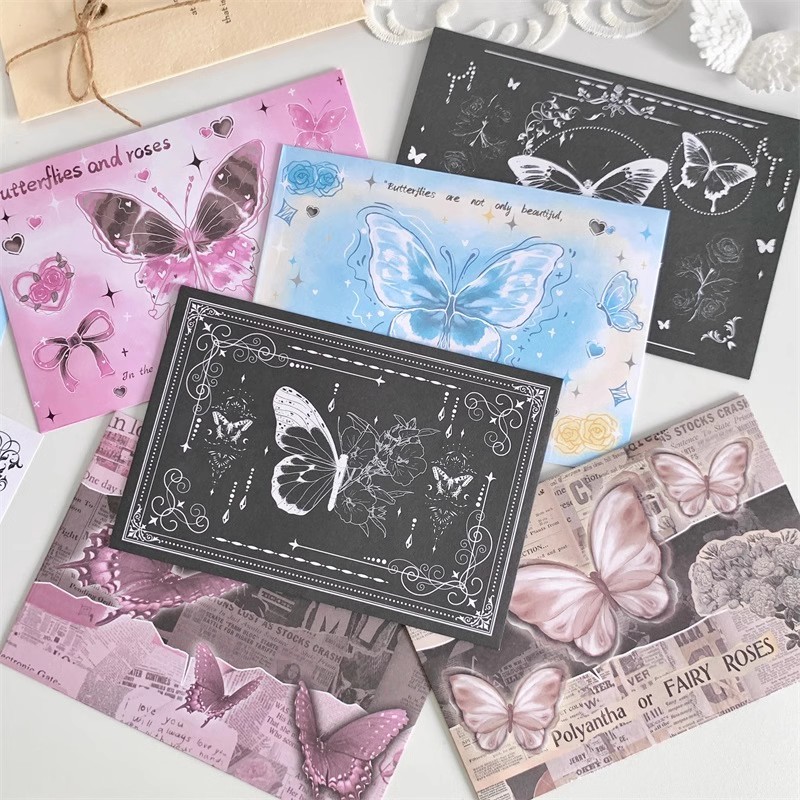 Vintage Butterfly Envelopes with Letter Pads DIY Love Letter Writing ...