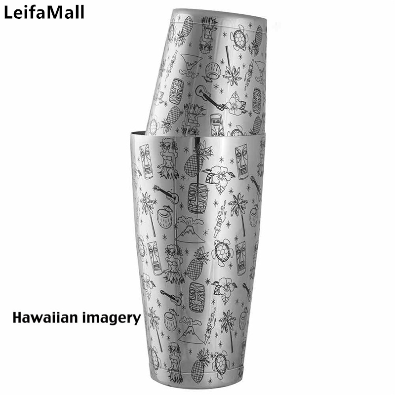 Professional Boston Cocktail Shaker Set - Double Bottom Stainless Steel ...