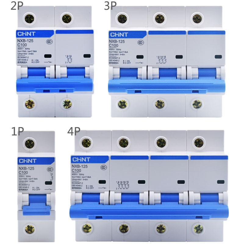 CHNT CHINT NXB-125 1P 2p 3P 4P 63A 80A 100A 125A 230V 220V 50HZ ...