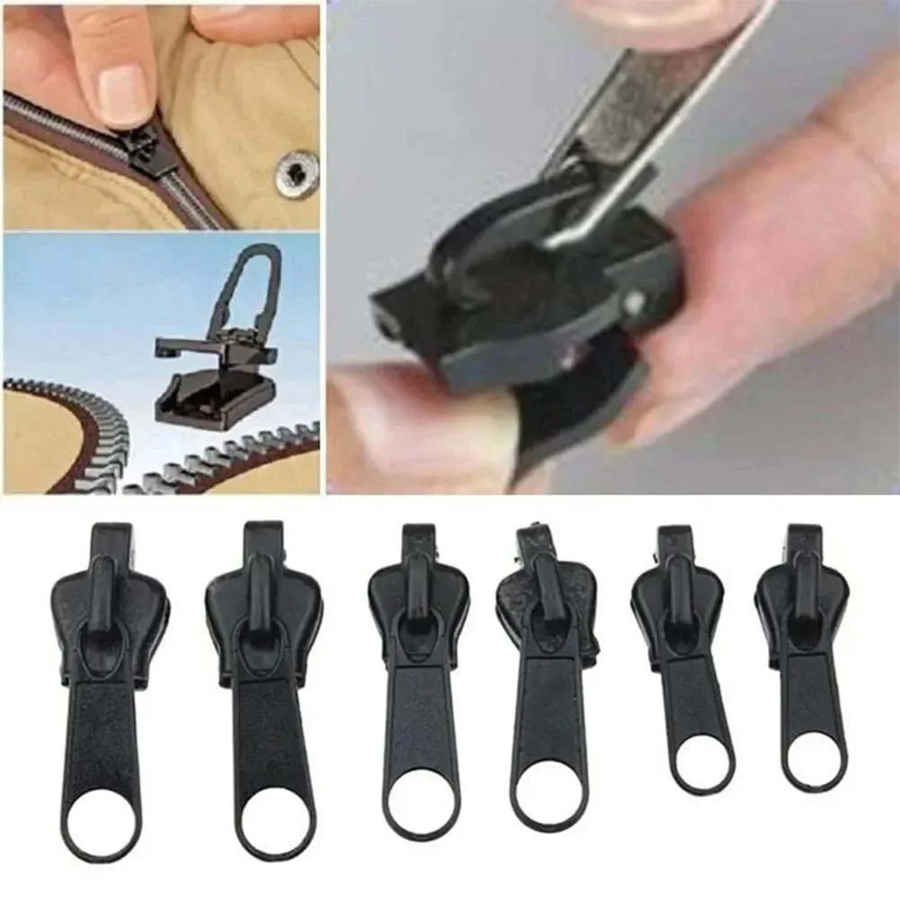 3 Sizes Universal Instant Fix Zipper Repair Kit Replacement Zip Slider ...