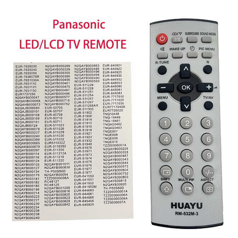 Universal Remote Control Panasonic LED LCD TV Remote Control Directly ...