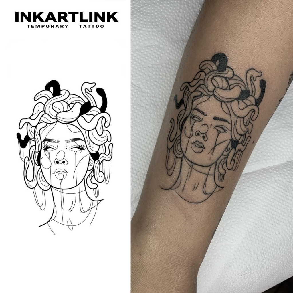 INKARTLINK Semi Permanent Tattoo, waterproof, long-lasting, temporary ...