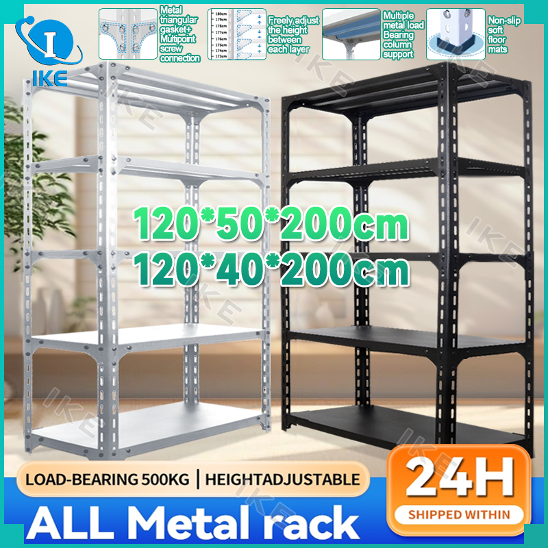 6 Layer All Metal Steel Shelf Boltless Layer Rack Organizer Heavy Duty ...