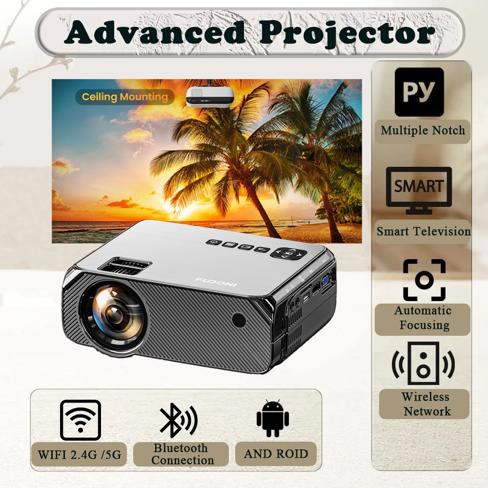 Dolby Audio Projector Phone Portable Projector Laptop Lcd 12000 FHD 4K ...