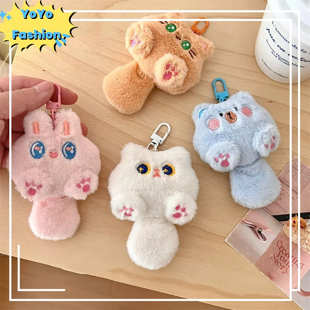 YoYo Cute Plush Kitten Keychain Doll Pendant Backpack Decoration ...