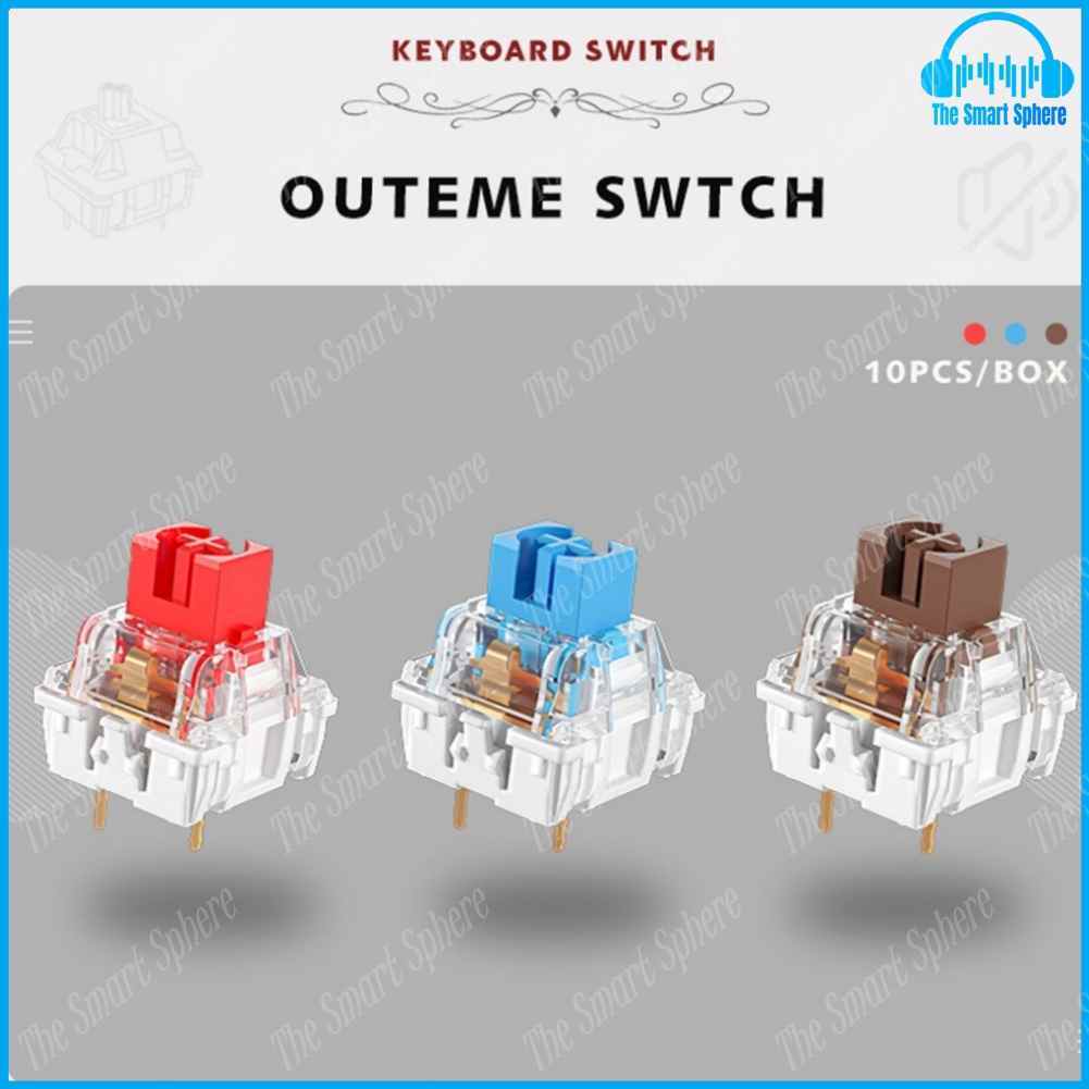 10PCS 3 Pin Mechanical Keyboard Switches Blue Red Brown For Home Office ...