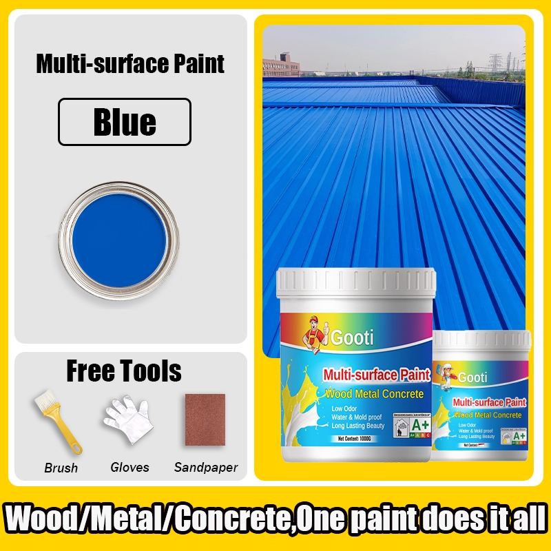 【COD】GOOTI Multi-surface Paint 1000G With Brush Wood Paint Renovation ...