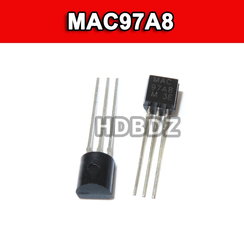 20~50pcs MAC97A8 TO-92 1A Two-Way Trigger Three-Pole Gate Transistor IC ...