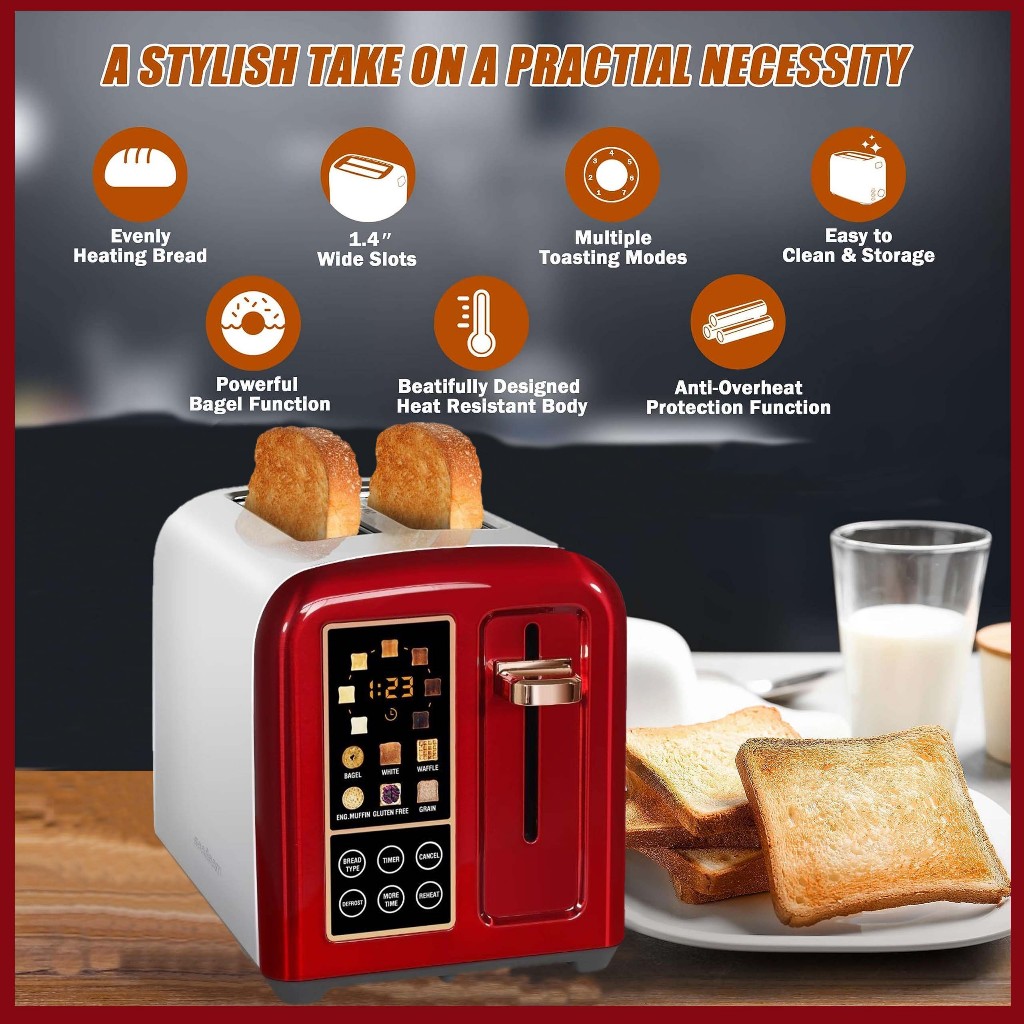 【Best-selling】electric breakfast machine Home kitchen bread toaster 2 ...