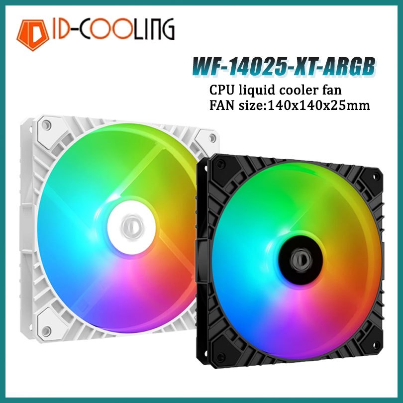 ID-COOLING WF-14025-XT ARGB chassis fan Black or white 14cm cooling fan ...