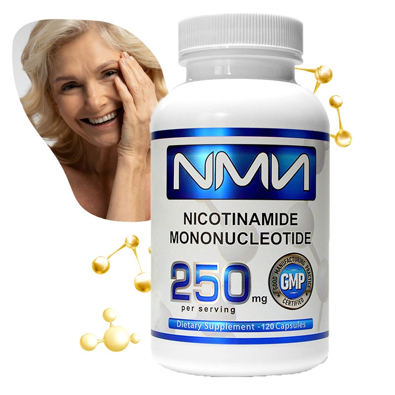 NMN Nicotinamide Mononucleotide Capsules Supplement - Contains trans-resveratrol Supports skin ...