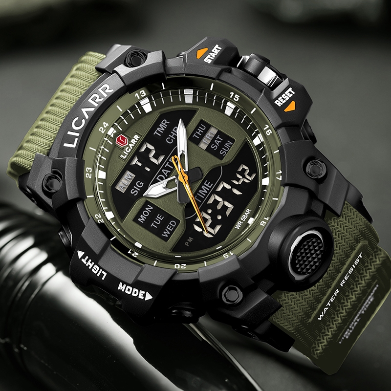 LICARR Original Brand Watch Waterproof Fashion Sporty Trend Men's Watch ...