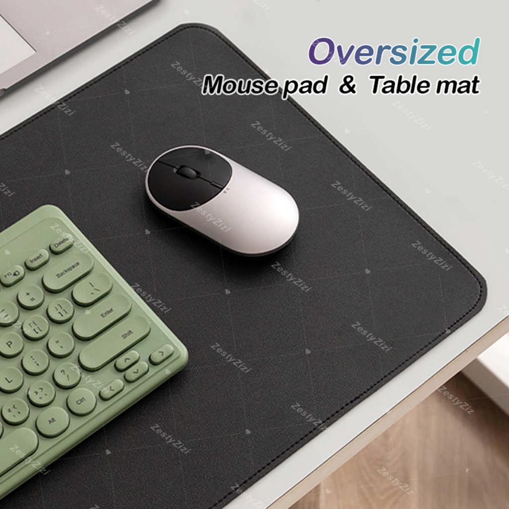 Large Size Mouse Pad Leather Keyboard Pad Laptop PU Desk Pad Workbench ...
