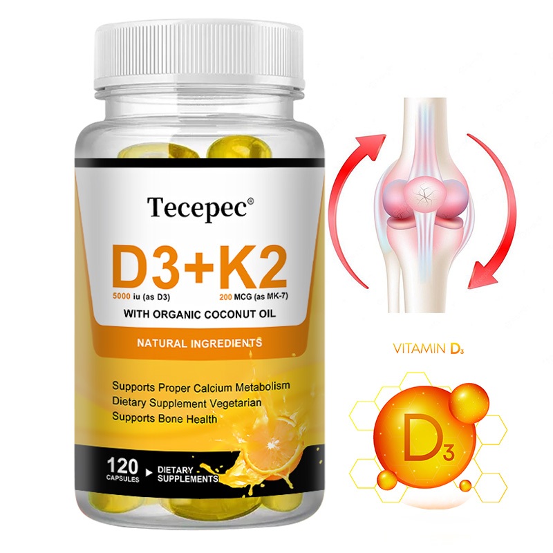 Vitamin D3+K2 Supplements Promote Calcium Absorption, Bone Health, and ...