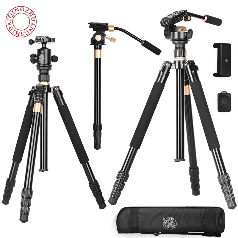 QZSD Q222 Stable Camera Tripod Portable Micro-single Photography Camera ...