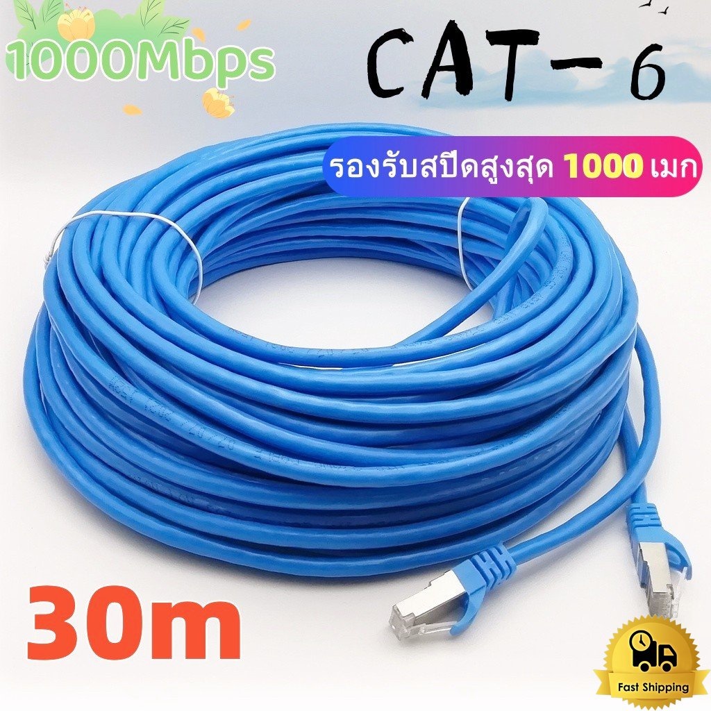Lan cable Cat6 10/100/1000 supports gigabit Internet 1Gbps, can be used ...