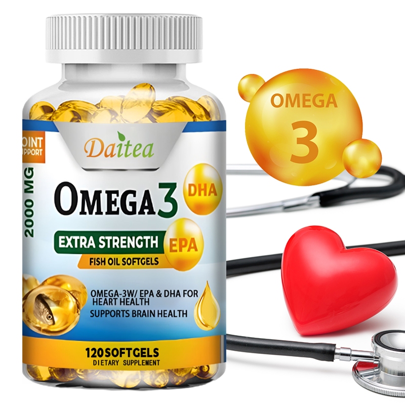 Daitea Omega 3 Fish Oil Capsules Supplement, containing EPA and DHA ...