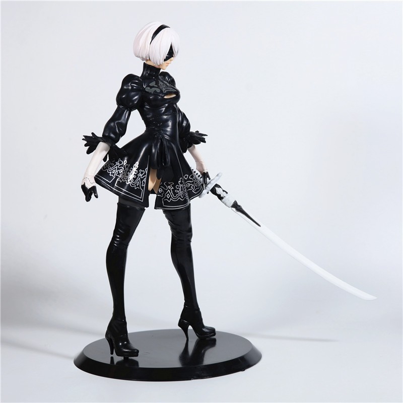 Game NieR:Automata 2b figurine standing posture pvc model toys car ...