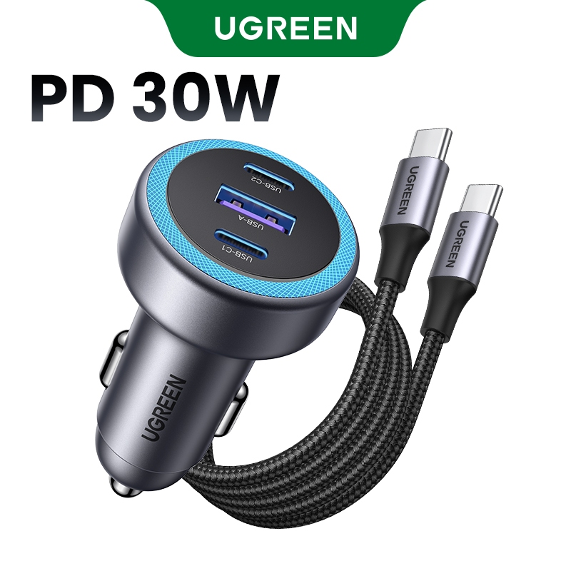 UGREEN Car Charger PD30W USB C Fast Charger for iPhone 16 Pro Max 15 Fast Charging for Mobile ...