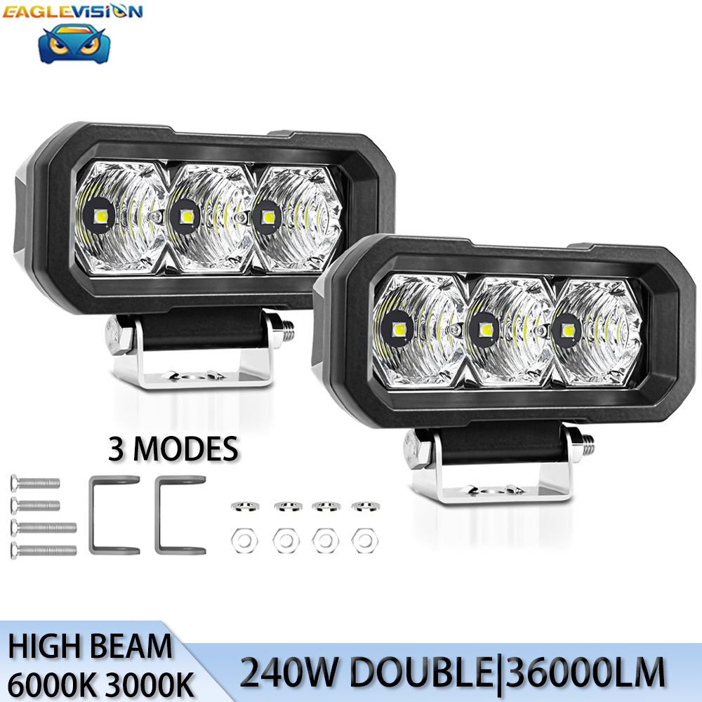 【EAGLEVISION】E23 5 inch high power work light (three eyed pan light ...
