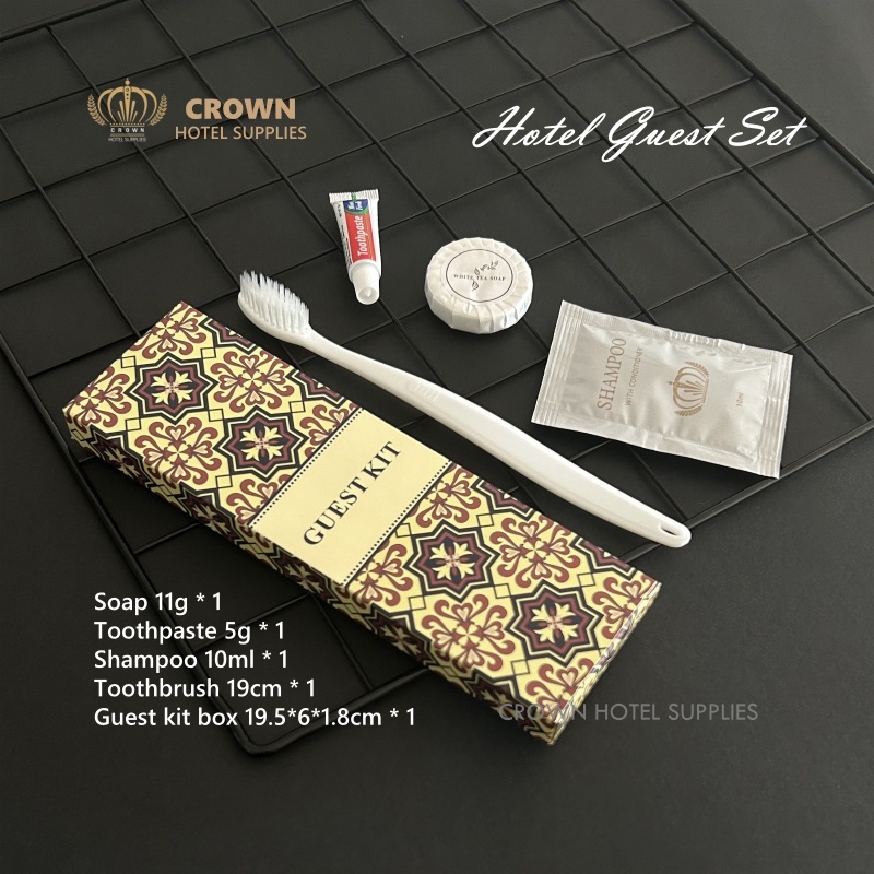 Travel Kit Guest Kit Hotel Kit Toiletries 5 in 1 with Toothpaste Soap ...