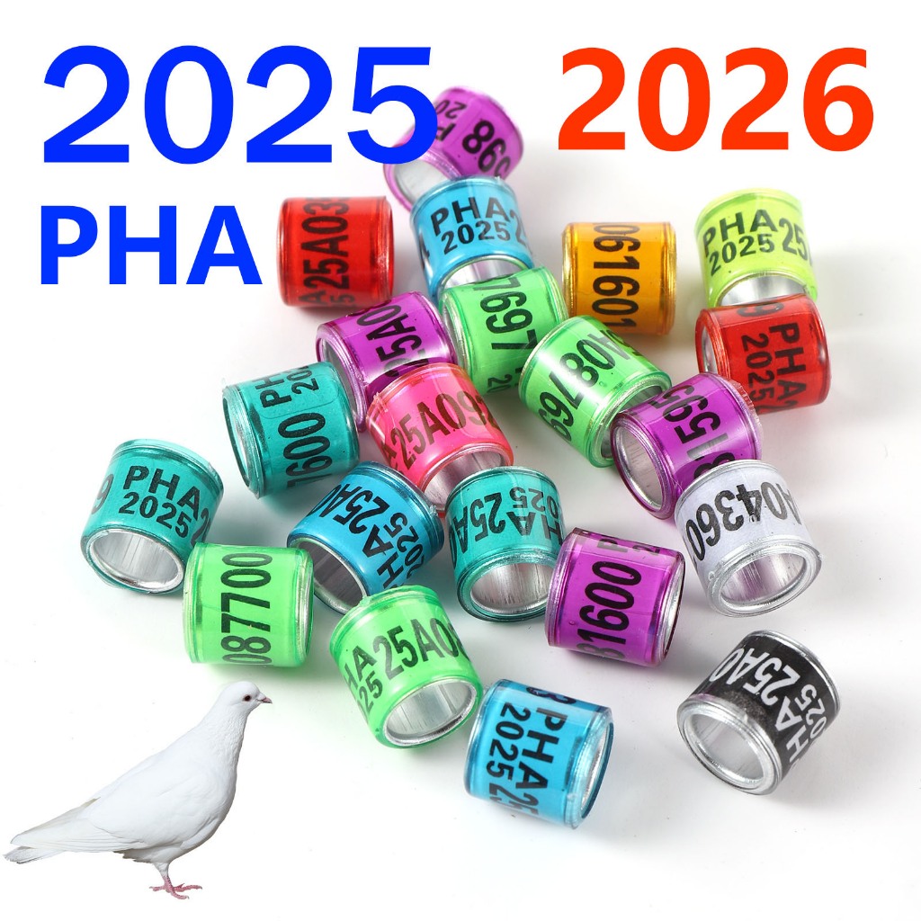 50/10Pcs PHA Pigeon Foot Rings 2025/2026 8mm Pigeons Foot Ring Parrots ...