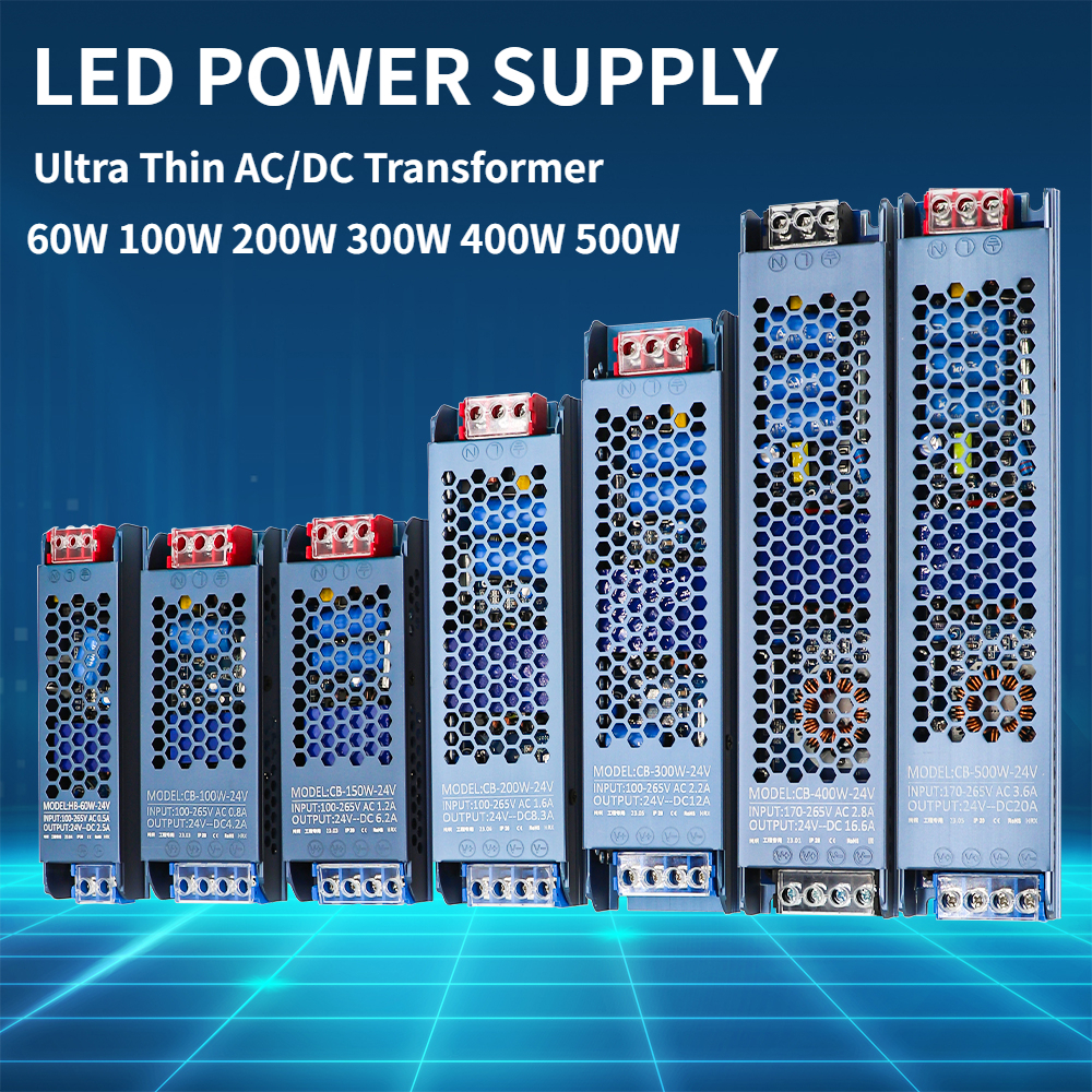 AC to DC Power Supply Ultra Thin Transfomer LED Driver Converter 100W ...