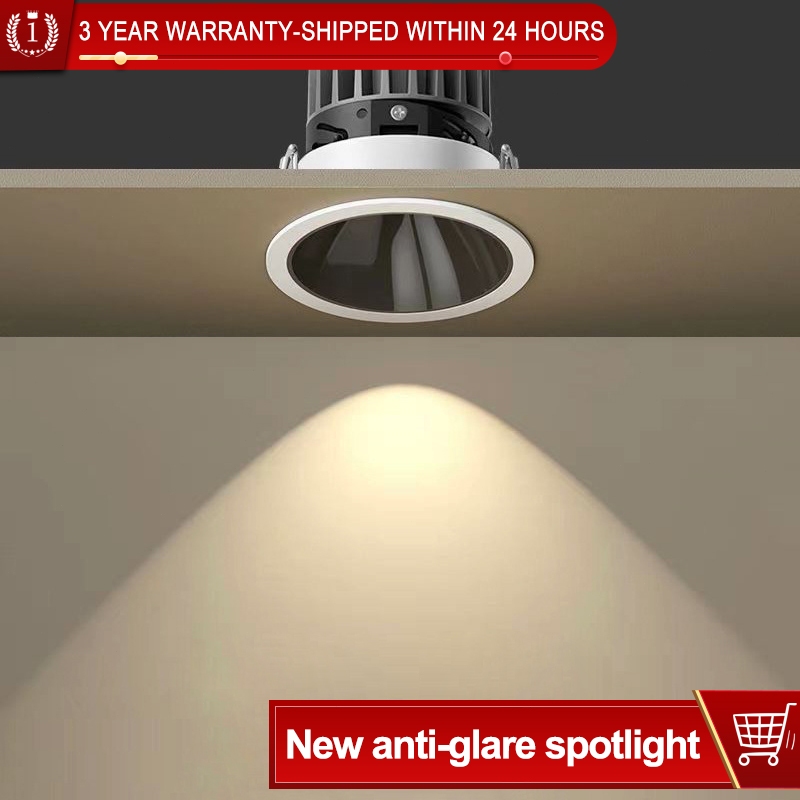 Led Ceiling Spotlight 7w Embedded 75mm Living Room Ceilings Hole Light ...