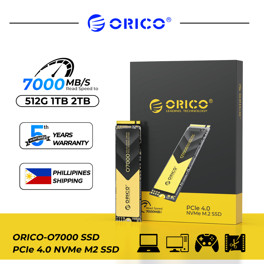 ORICO NVMe SSD PCIe4.0 Internal Solid State Drive M Key 2280 SSD with ...